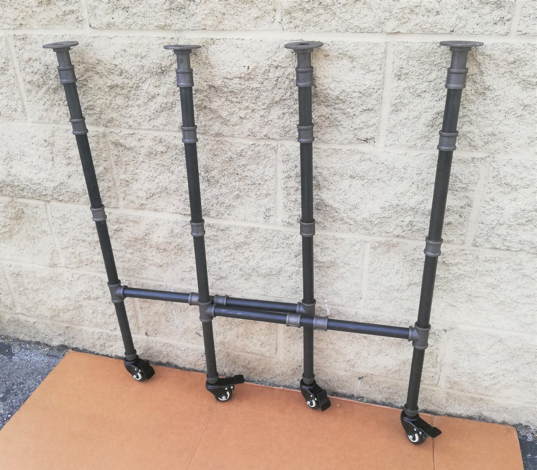 Table Legs With Wheels 2"and 4 Locking Mechanisms,urban Industrial ...