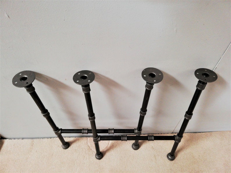 Metal Black Table Legsdining Table Supportblack Pipe Table - Etsy