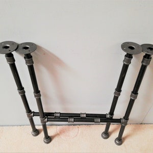 Metal Black Table Legs,dining Table Support,black Pipe Table Legs ...