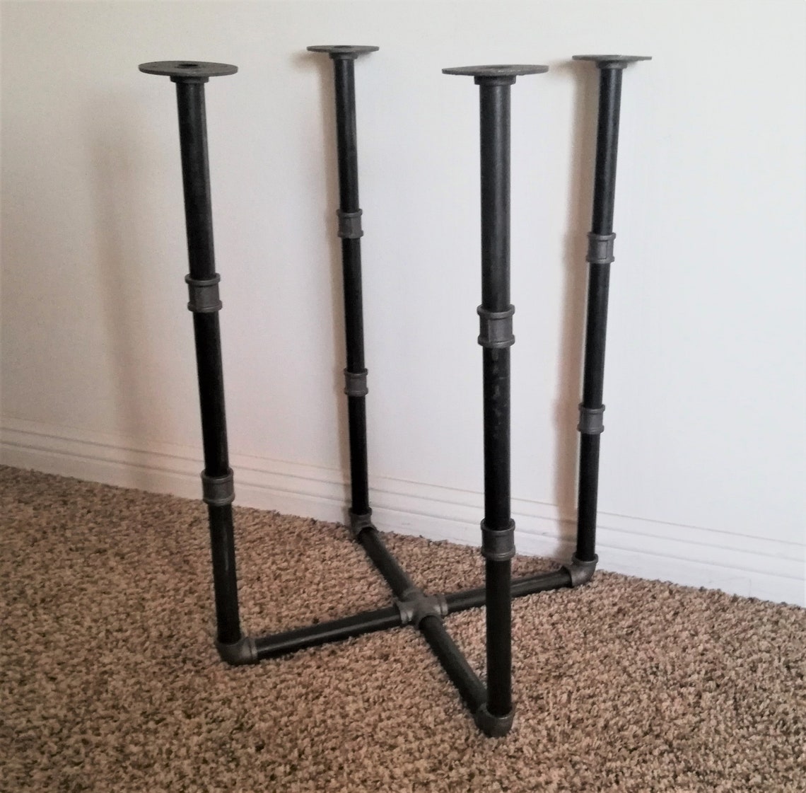 Pipe Table Legs Steel Pipe Dining Table Legs Industrial - Etsy