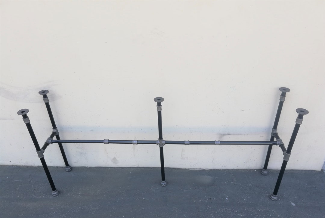 Industrial Pipe Bar Table Legs, With Crossbar - Etsy