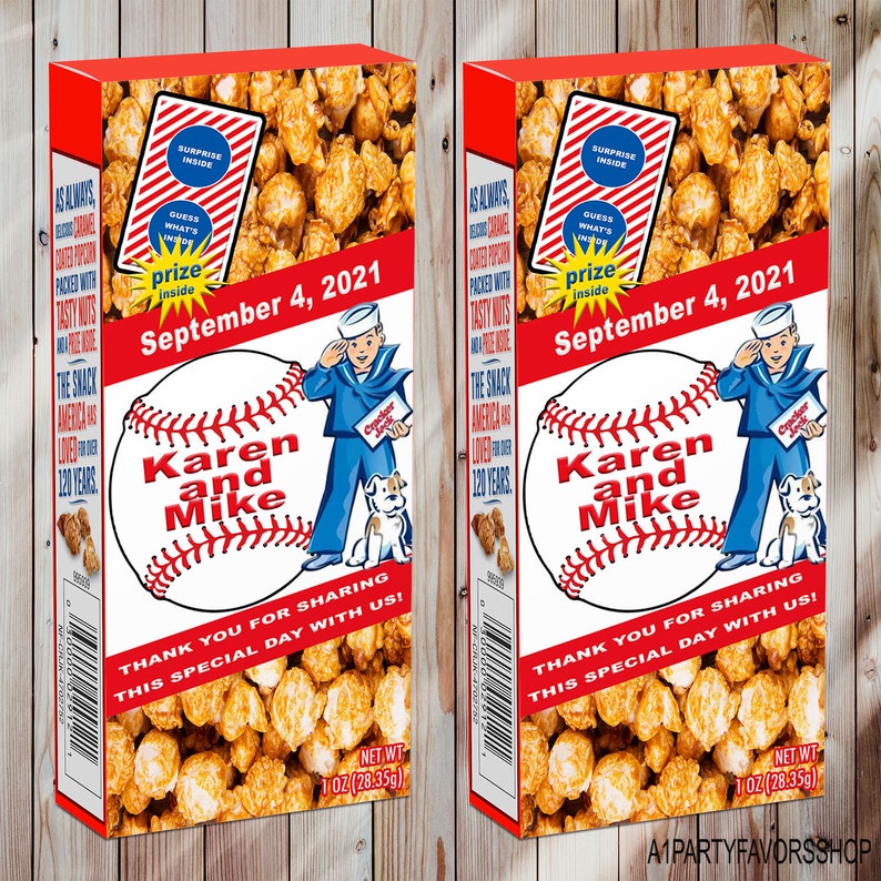 CARAMEL POPCORN LABEL - Etsy