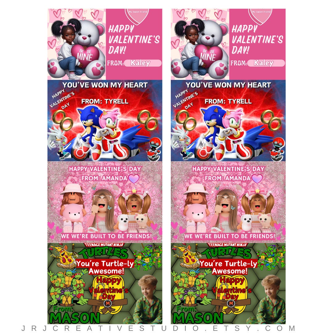 Editable Valentine's Day Card Template, Instant Download, Digital ...