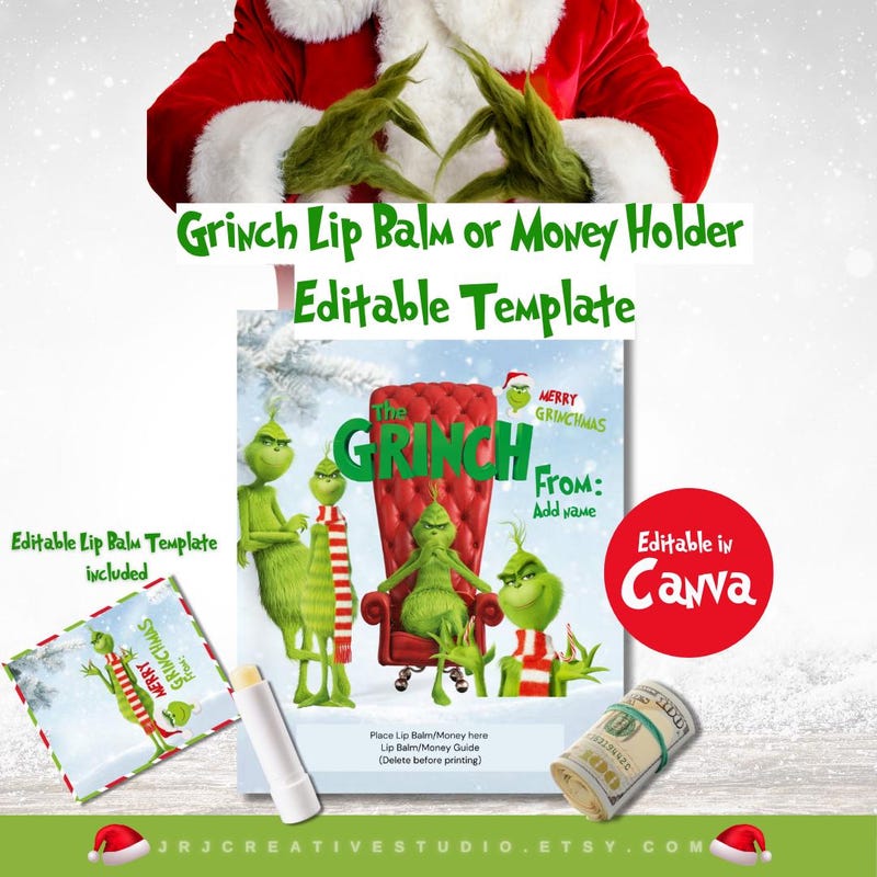 Grinch Money Holder - Etsy
