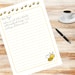 Bees PRINTABLE Stationary Set With Envelope Printable Stationary Paper ...