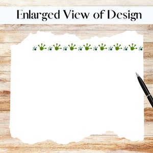 Frog PRINTABLE Stationary Set With Envelope Printable Stationary Paper ...