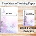 Purple Butterfly PRINTABLE Stationery Writing Paper Stationary Letter ...