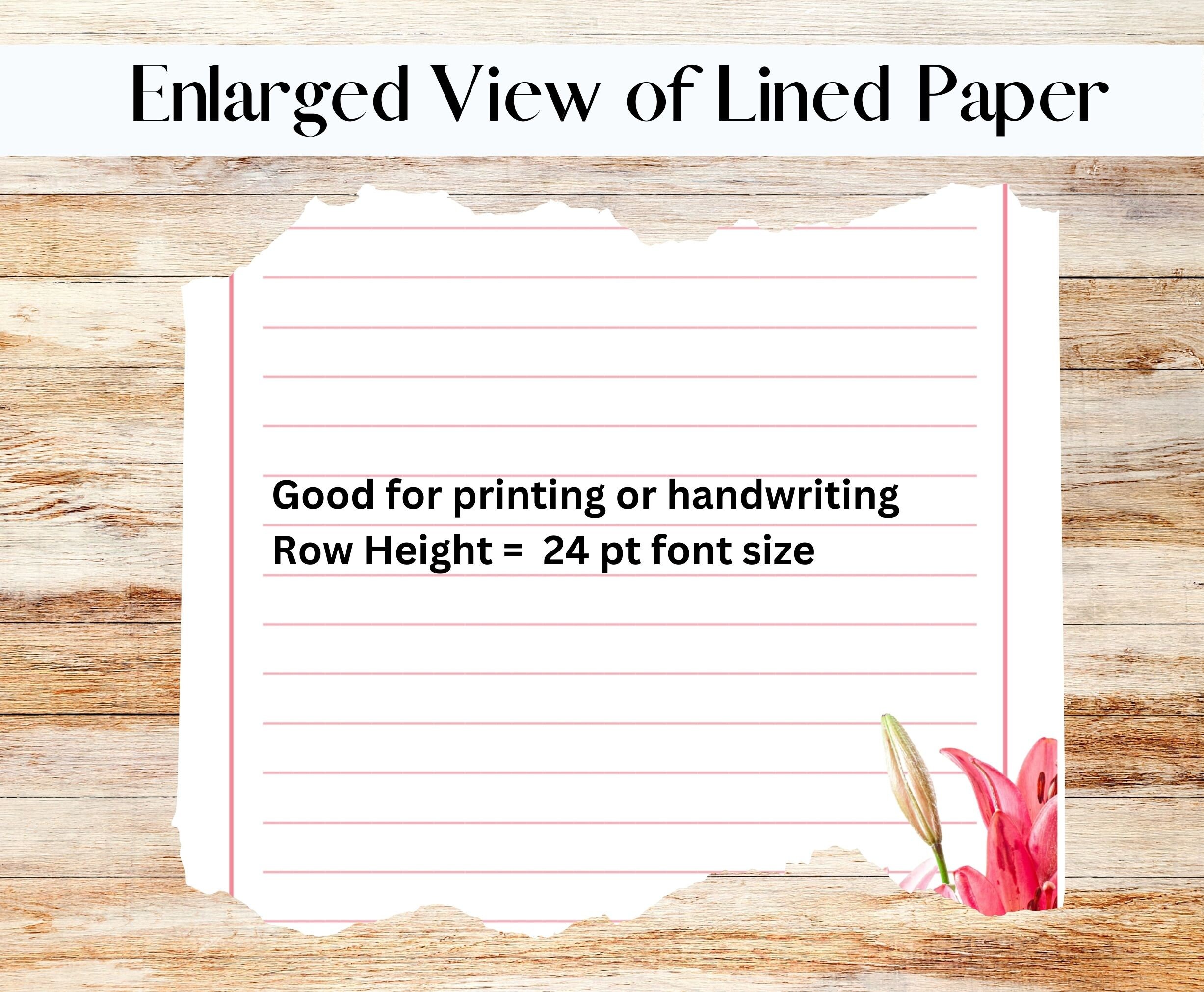 Lily PRINTABLE Stationary Set With Envelope Printable Stationary Paper ...