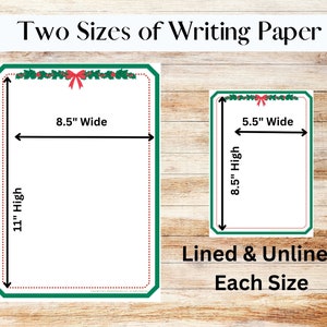 Holly Christmas Stationery, Printable Christmas Stationery, Christmas ...