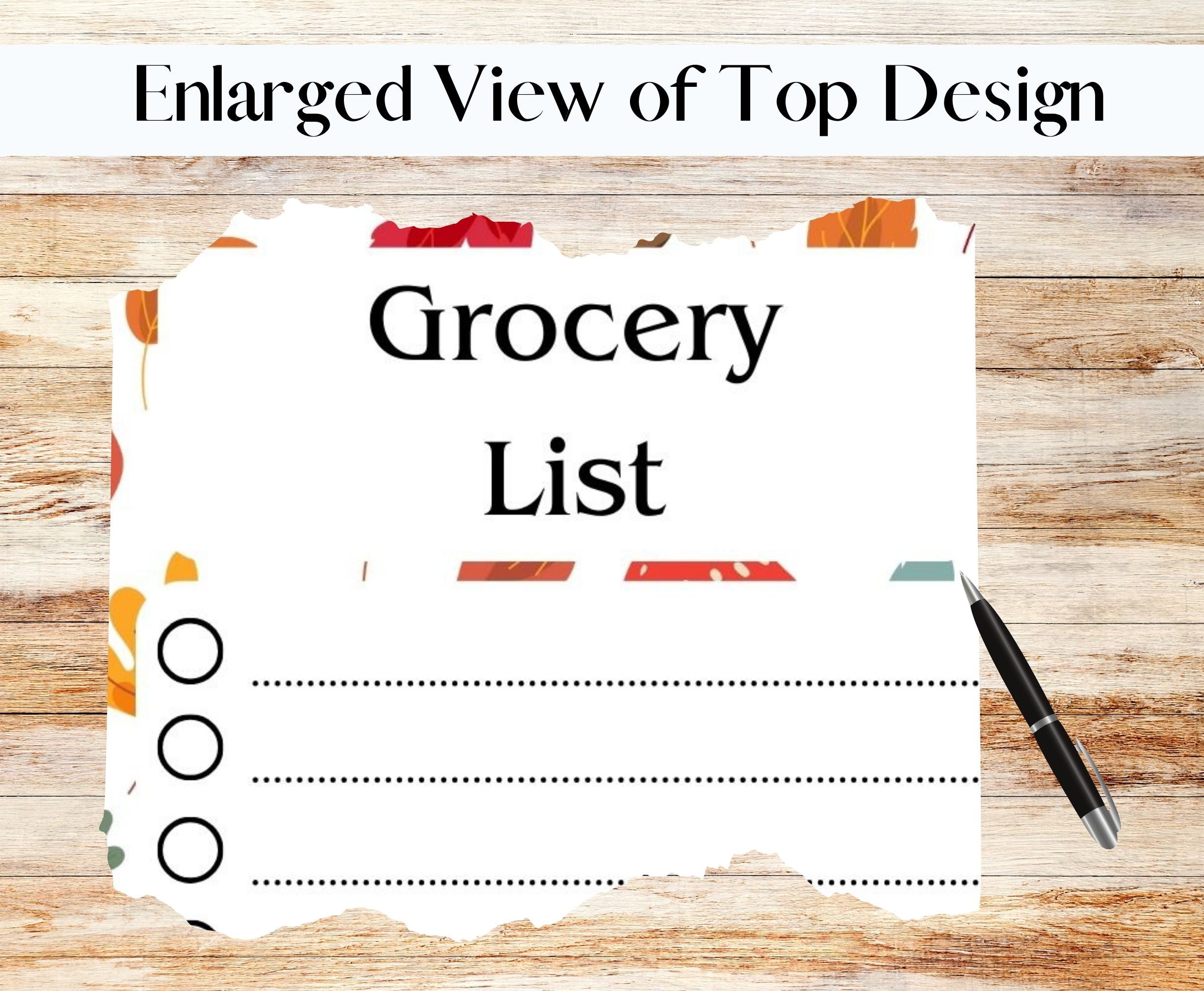 Fall Grocery List, Shopping List, Food Shopping List, to Do List ...