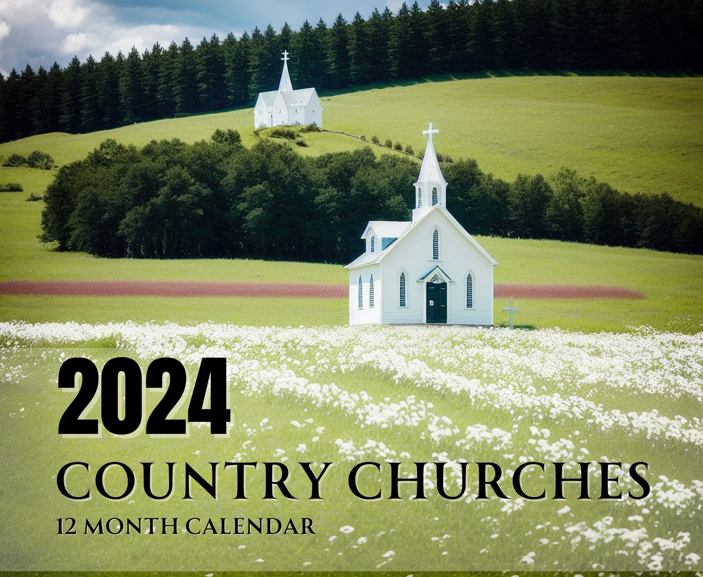 2024 Wall Calendar 2024 Church Calendar 2024 Wall Calendar Printable ...
