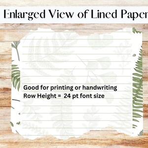 Botanical PRINTABLE Stationary Set With Envelope Printable Stationary ...
