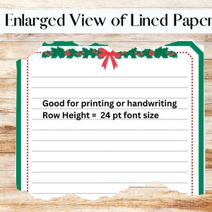 Holly Christmas Stationery, Printable Christmas Stationery, Christmas ...