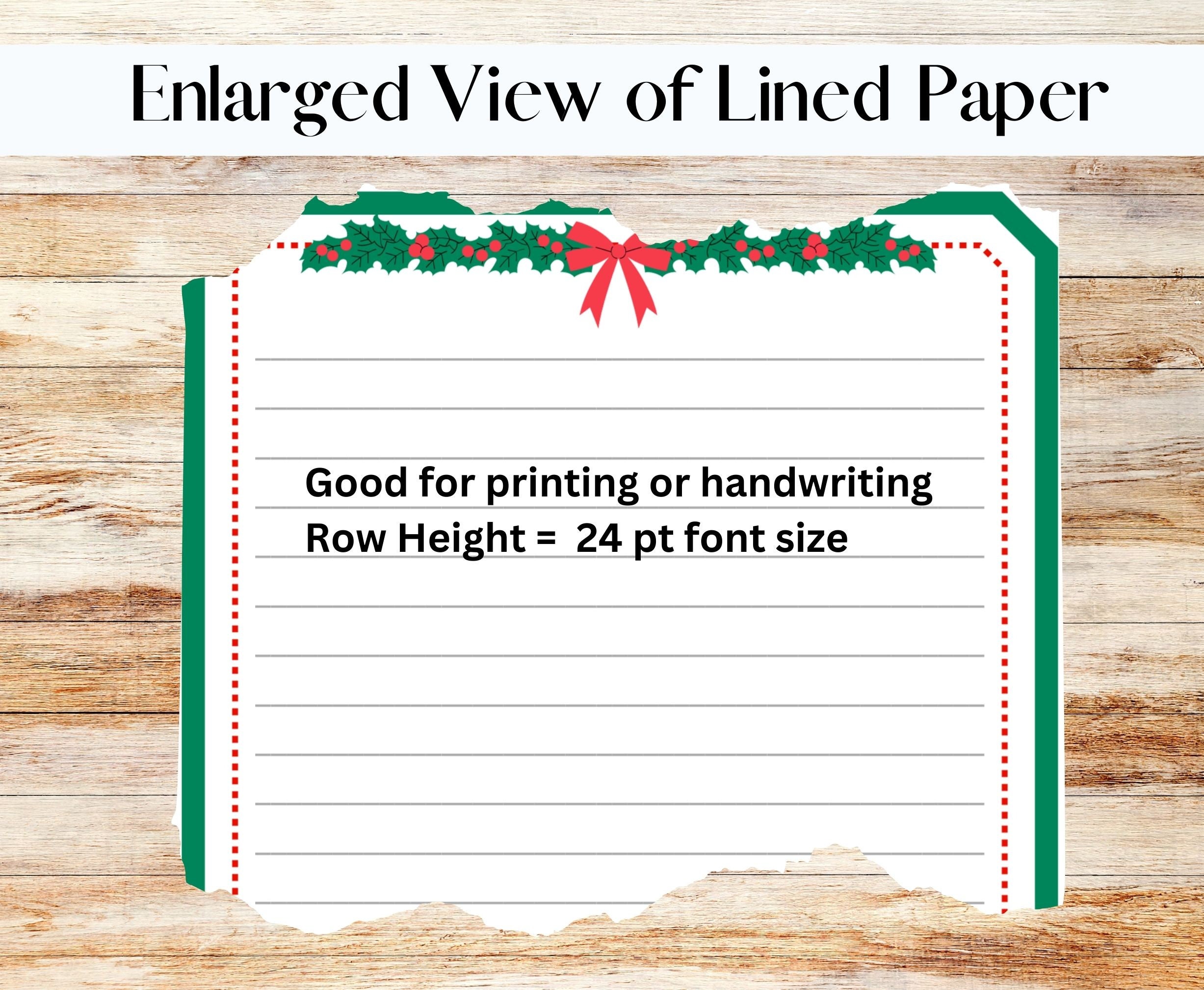 Holly Christmas Stationery, Printable Christmas Stationery, Christmas ...