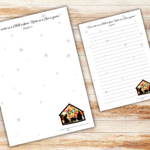 Nativity Stationary, Nativity Stationery Printable, Christmas ...
