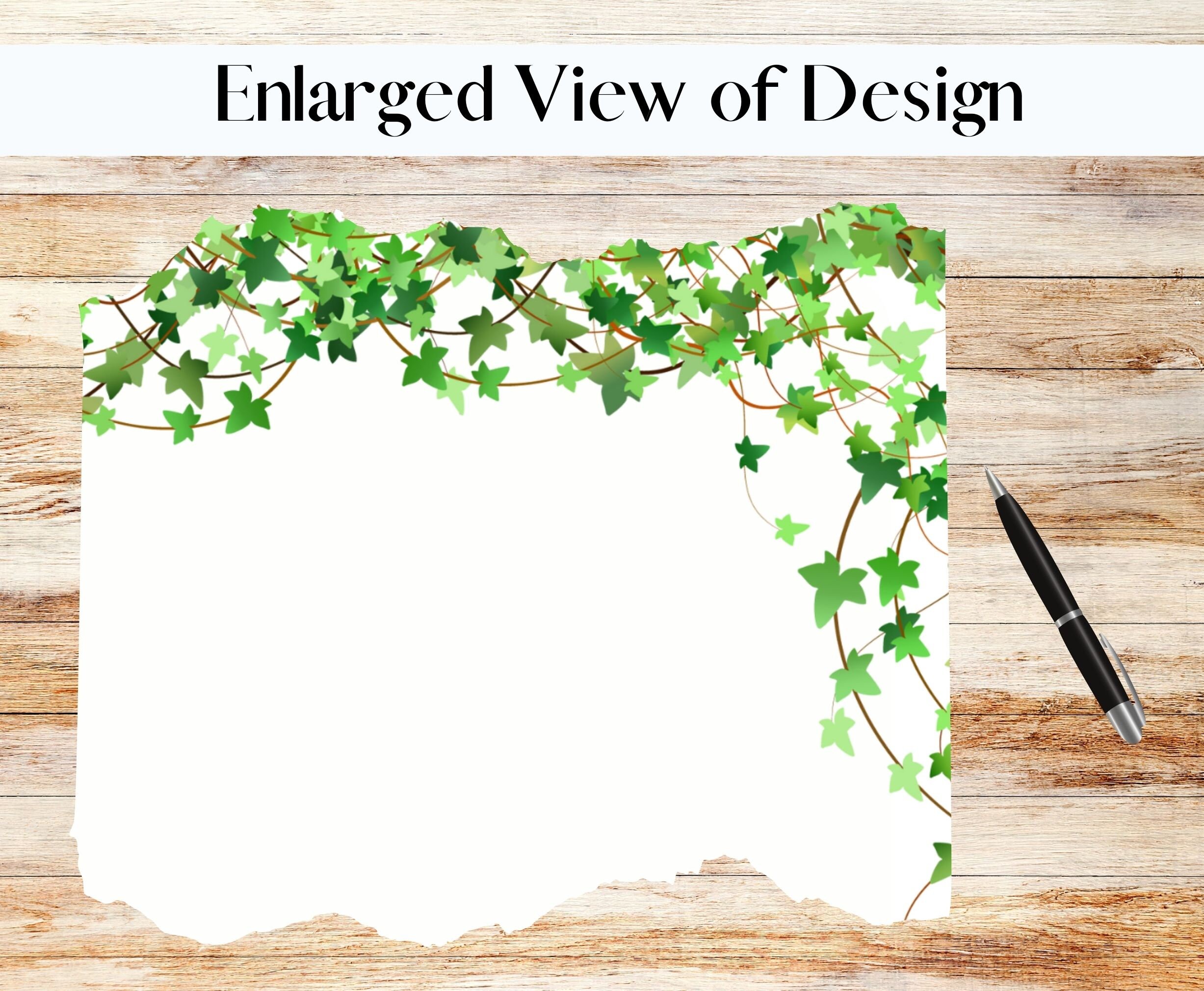 Ivy Printable Stationary Set With Envelope Writing Paper US - Etsy