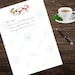 Snowman PRINTABLE Stationery Writing Paper Stationary Letter Lined ...