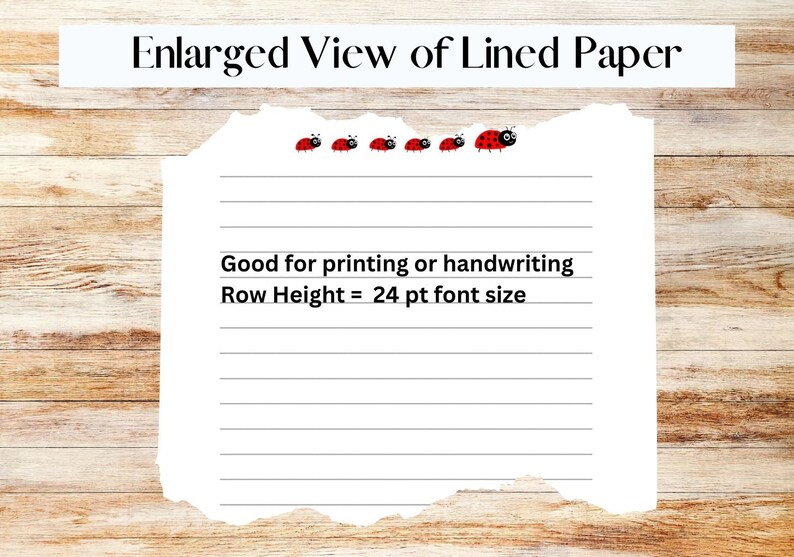 Ladybug Printable Stationary Set With Envelope Printable Stationary ...