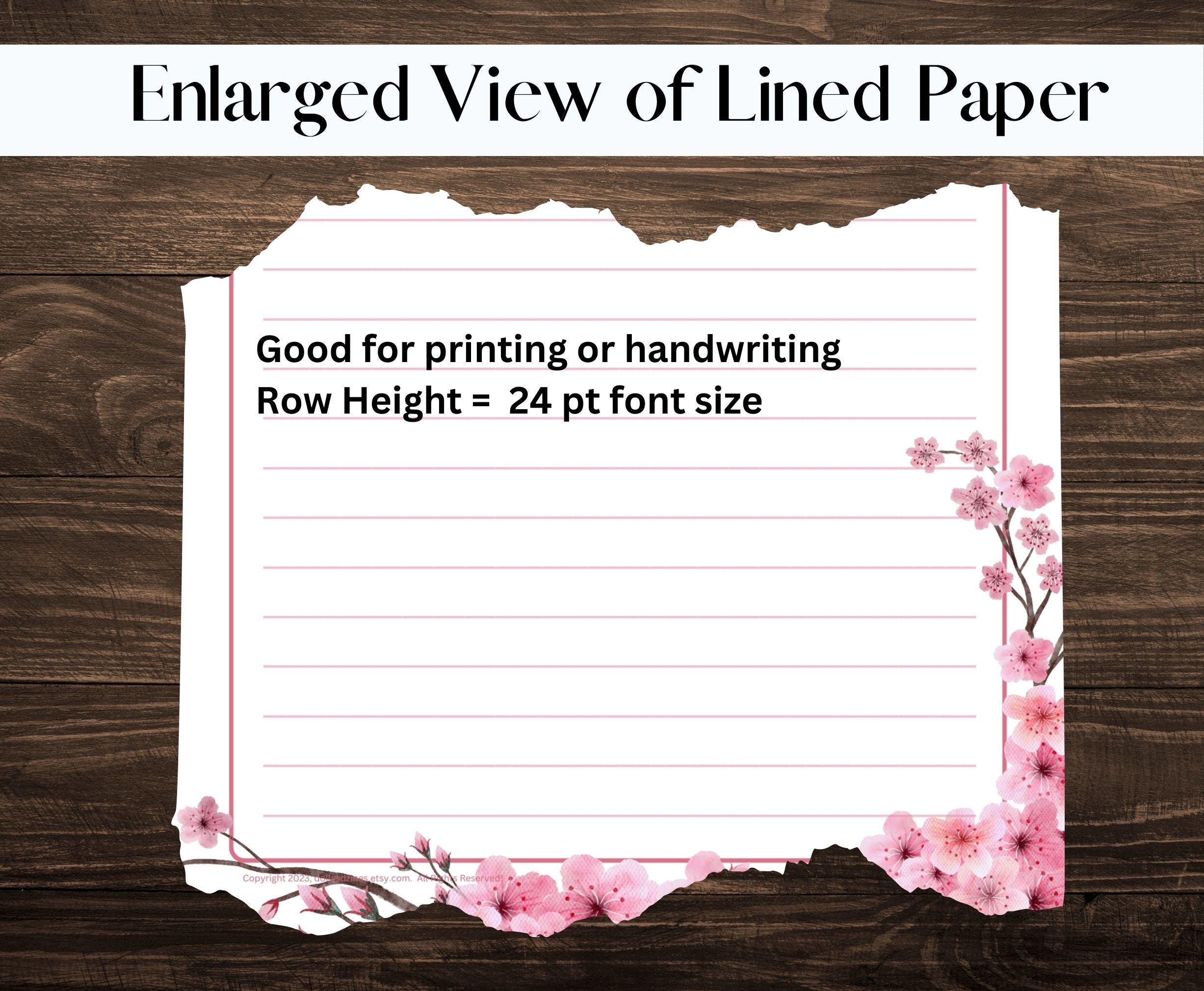 Cherry Blossom PRINTABLE Stationary Set With Envelope Printable ...