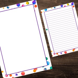 Bubbles PRINTABLE Stationery Writing Paper Stationary Letter Writing ...