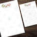 Snowman PRINTABLE Stationery Writing Paper Stationary Letter Lined ...