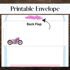 Pink Harley PRINTABLE Stationery Writing Paper Stationary Letter Lined ...