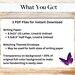 Purple Butterfly PRINTABLE Stationery Writing Paper Stationary Letter ...