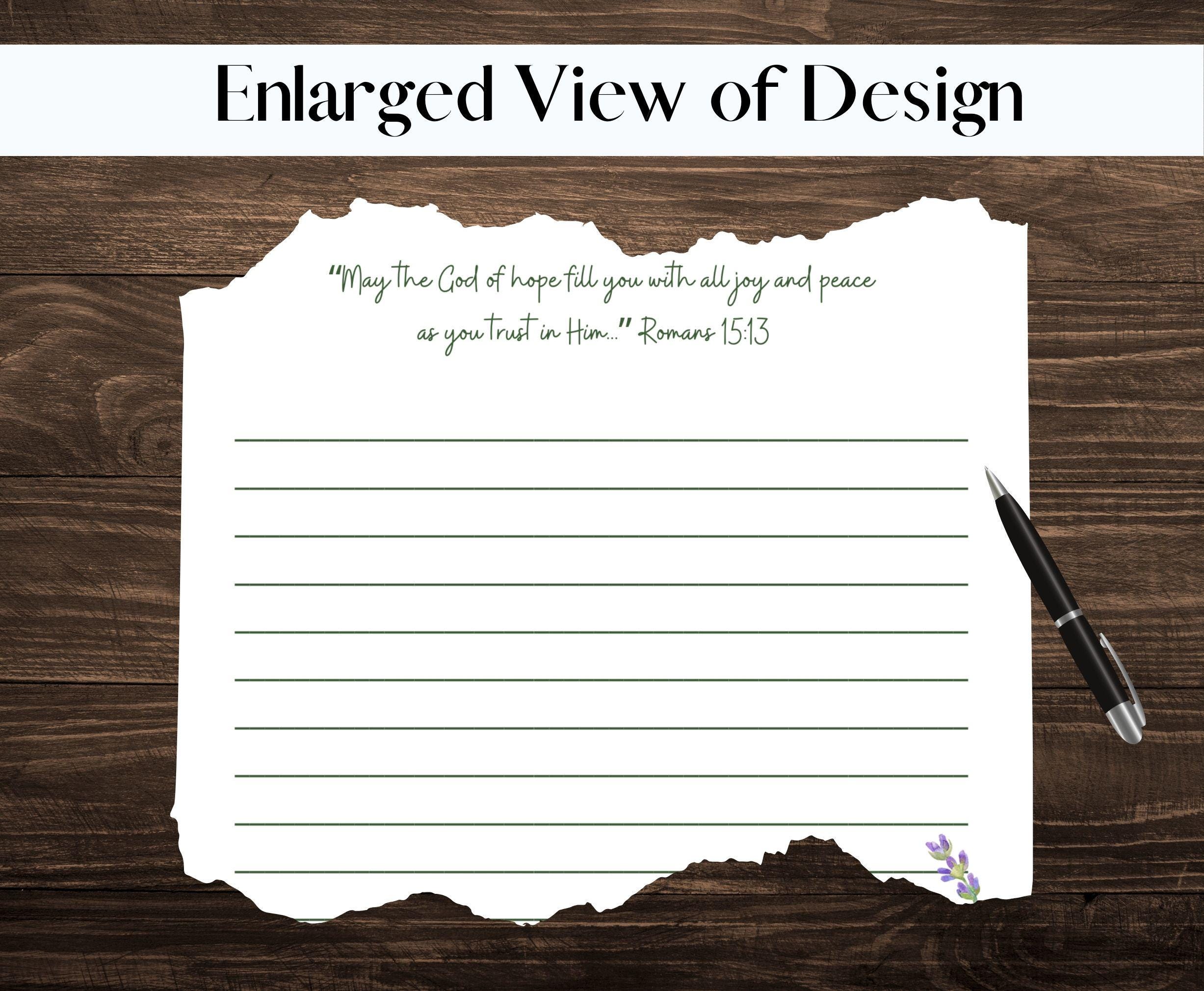 God of Hope PRINTABLE Stationery Writing Paper Stationary Letter Lined ...