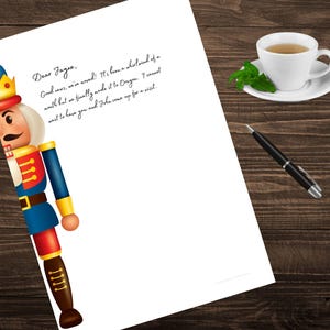 Nutcracker PRINTABLE Stationery Writing Paper Stationary Letter Lined ...