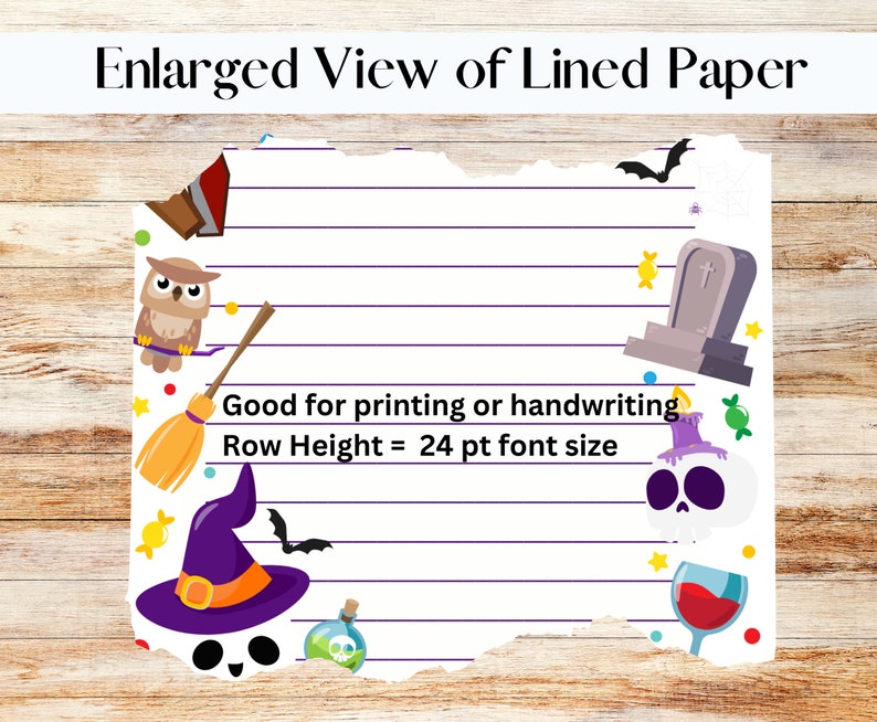 Halloween Printable Stationary Set With Envelope, Writing Paper, US ...