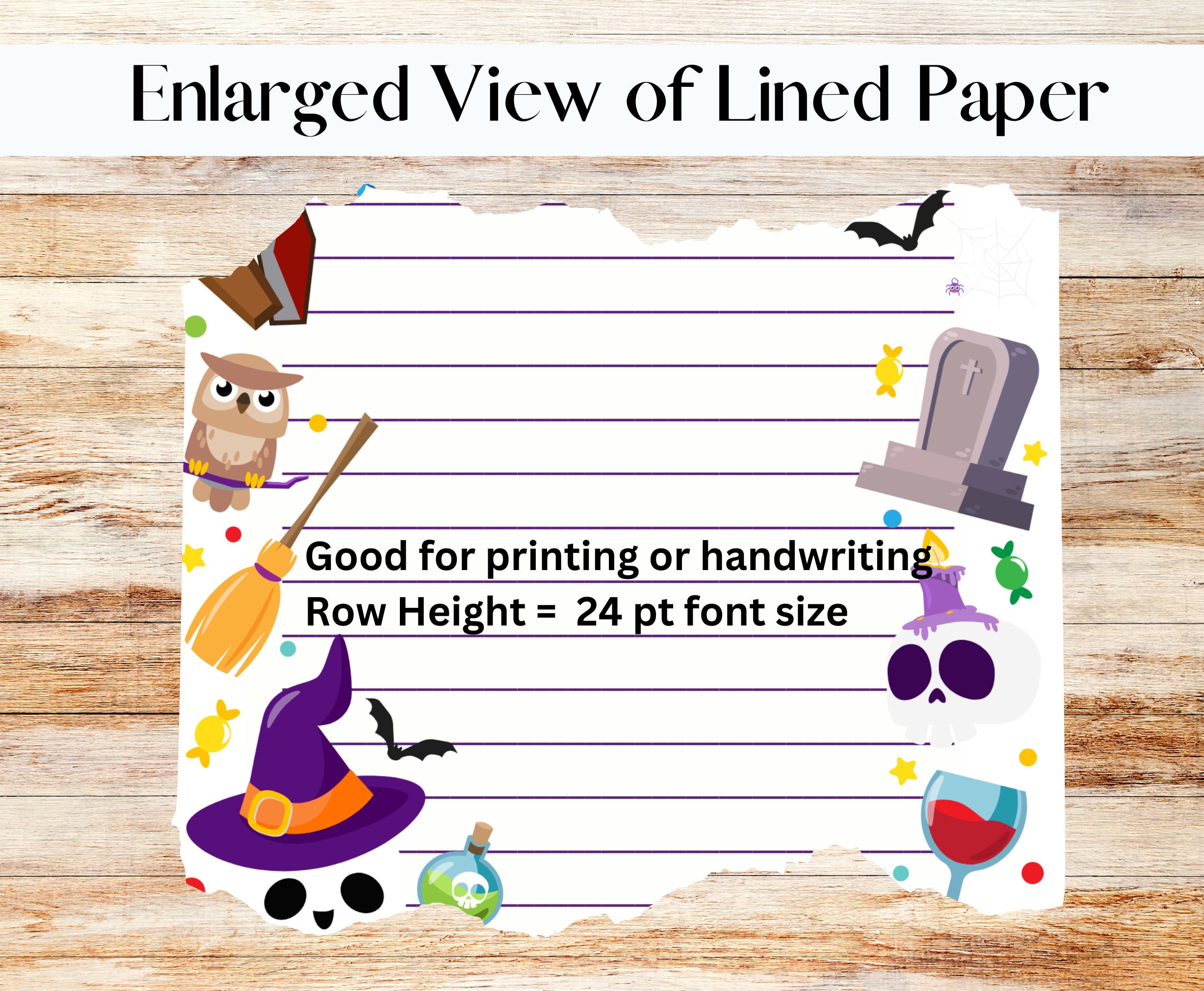 Halloween Printable Stationary Set With Envelope, Writing Paper, US ...