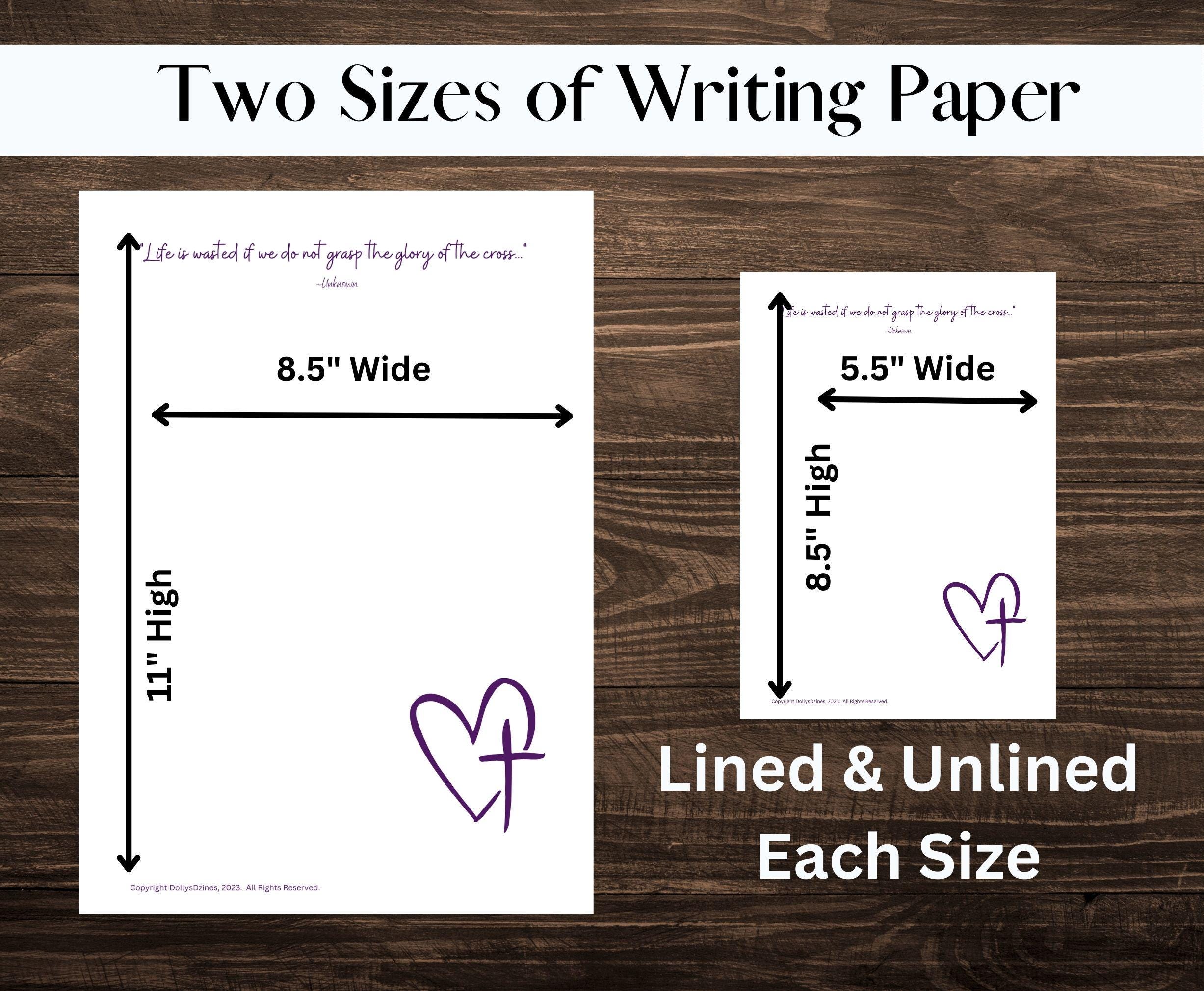 Cross Printable Stationary Set With Envelope, Writing Paper, US Letter ...
