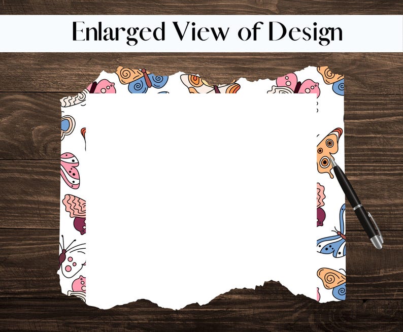 Butterflies PRINTABLE Stationery Writing Paper Stationary Letter Lined ...