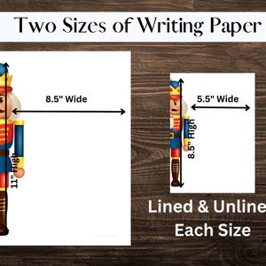 Nutcracker PRINTABLE Stationery Writing Paper Stationary Letter Lined ...