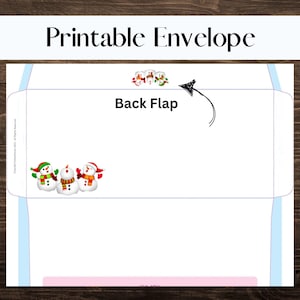 Snowman PRINTABLE Stationery Writing Paper Stationary Letter Lined ...