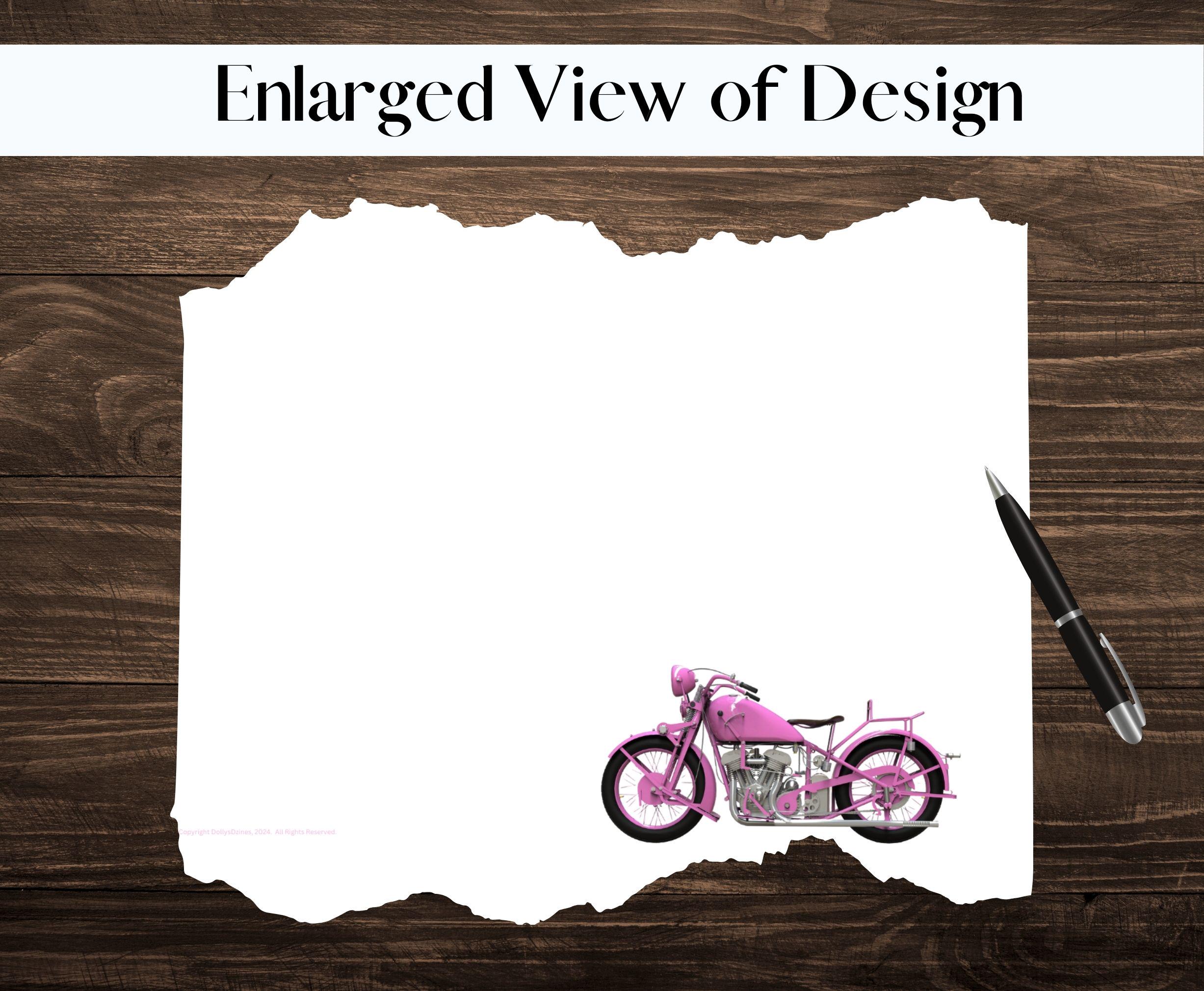 Pink Harley PRINTABLE Stationery Writing Paper Stationary Letter Lined ...