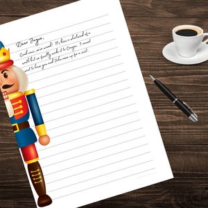 Nutcracker PRINTABLE Stationery Writing Paper Stationary Letter Lined ...