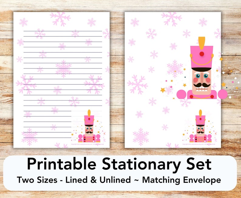 Nutcracker Stationary, Nutcracker Printable Stationery, Nutcracker ...