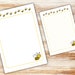 Bees PRINTABLE Stationary Set With Envelope Printable Stationary Paper ...