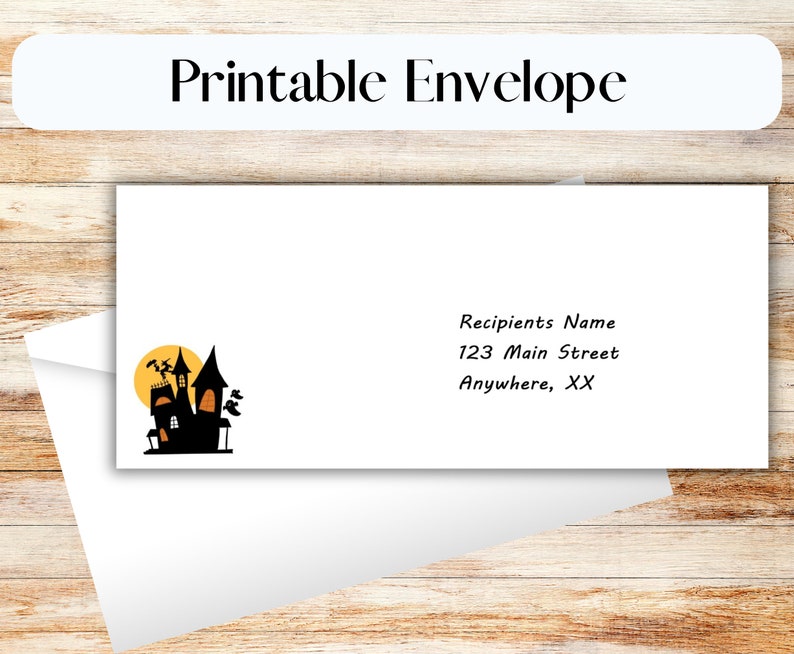 Halloween Printable Stationary Set With Envelope, Writing Paper, US ...