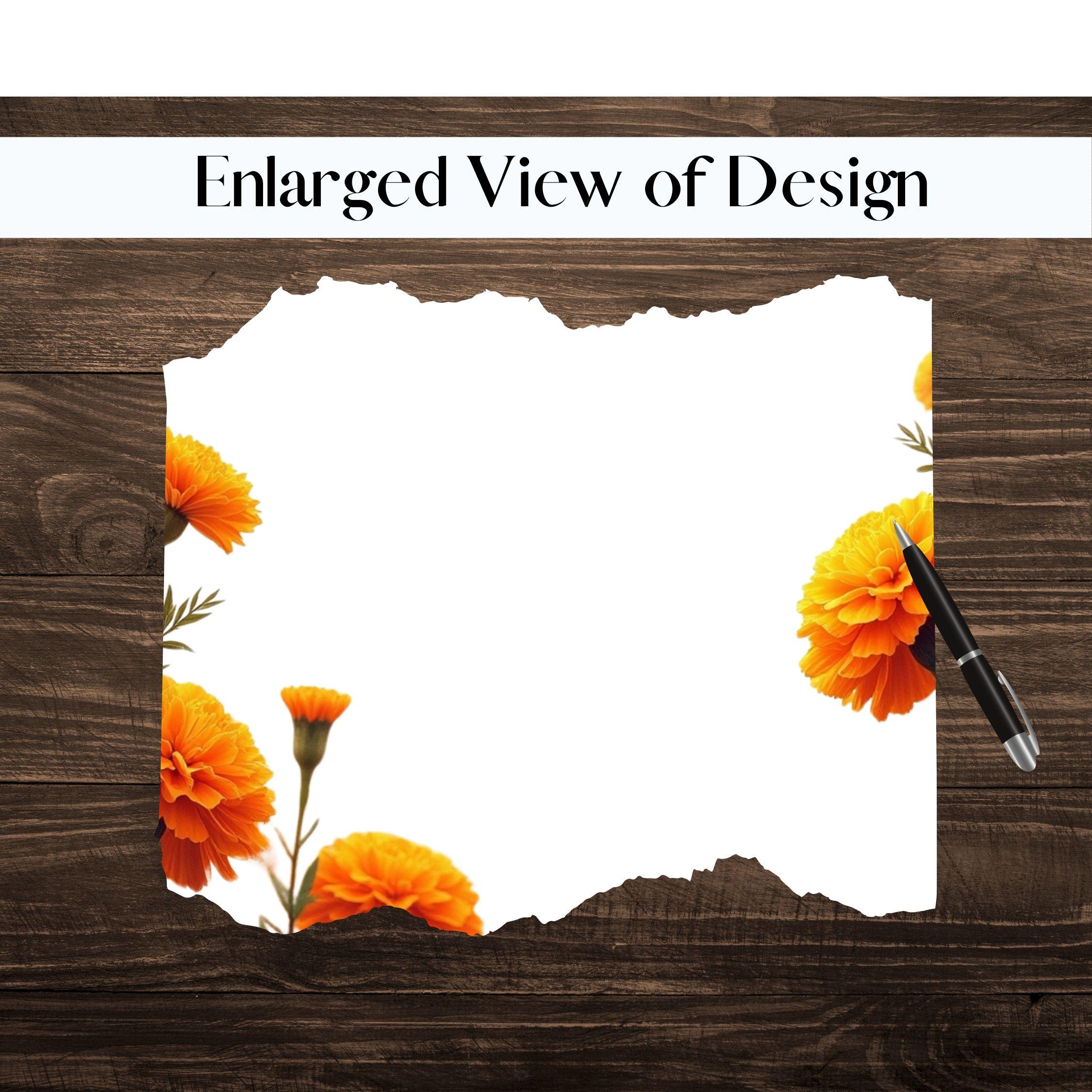 Marigold PRINTABLE Stationery Writing Paper Stationary Letter A4 Lined ...
