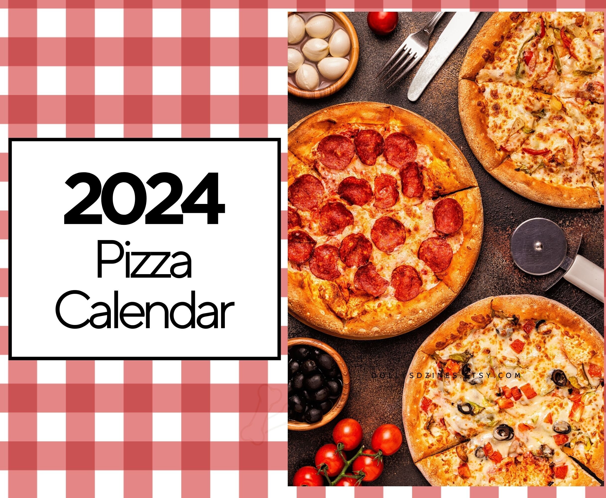 2024 Wall Calendar 2024 Cooking Calendar 2024 Wall Calendar Printable ...