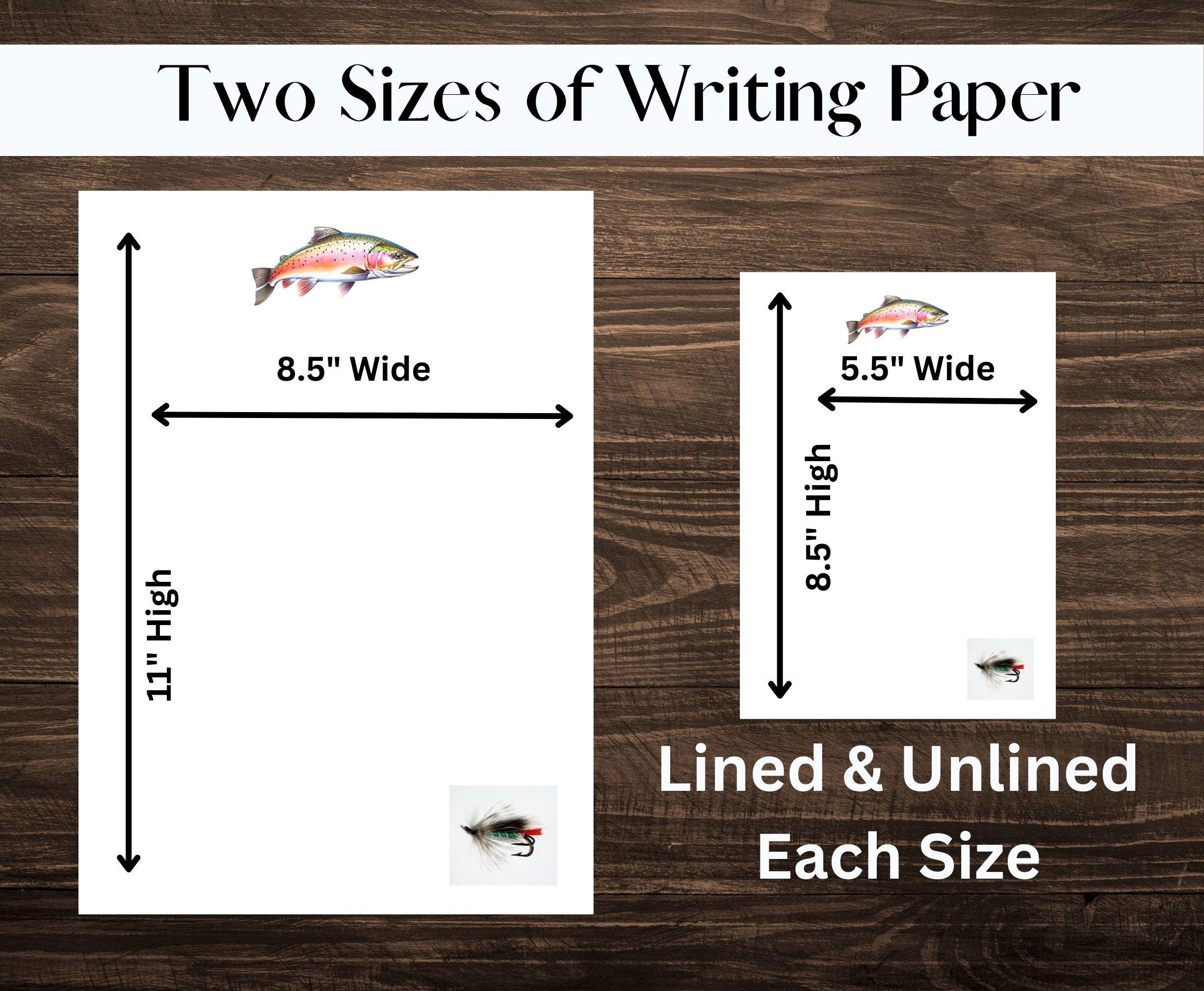 Salmon PRINTABLE Stationery Writing Paper Stationary Letter Lined ...