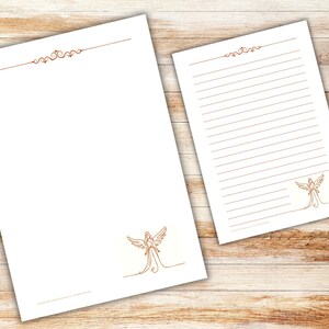 Angels PRINTABLE Stationery Writing Paper Stationary Letter Writing ...