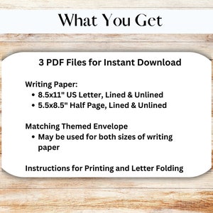 Bees PRINTABLE Stationary Set With Envelope Printable Stationary Paper ...