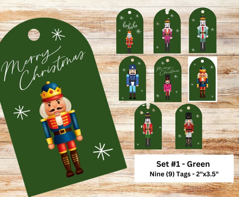 Nutcracker Gift Tags, Gift Tags Printable, Christmas Gift Tags ...