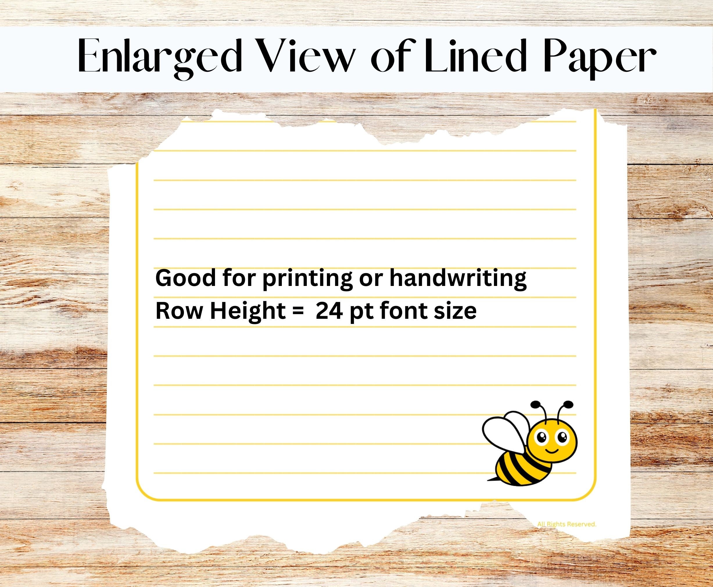 Bees PRINTABLE Stationary Set With Envelope Printable Stationary Paper ...
