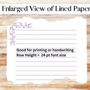 Purple Leaves PRINTABLE Stationery Writing Paper Stationary Letter ...