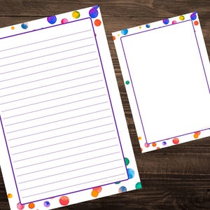 Bubbles PRINTABLE Stationery Writing Paper Stationary Letter Writing ...