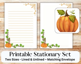 Thanksgiving Printable Stationary - Etsy